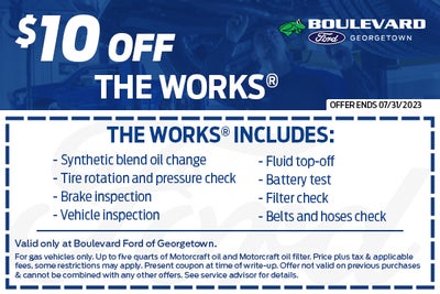 Ford Service & Parts Coupons | Boulevard Ford Georgetown